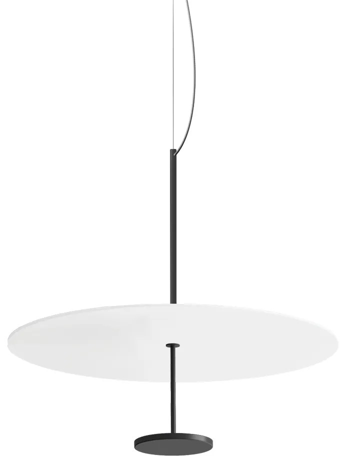 Linea Light Stilo_P, závěsné svítidlo pro nepřímé osvětlení, 21W LED 3000K, bílá/černá, prům. 54,5cm
