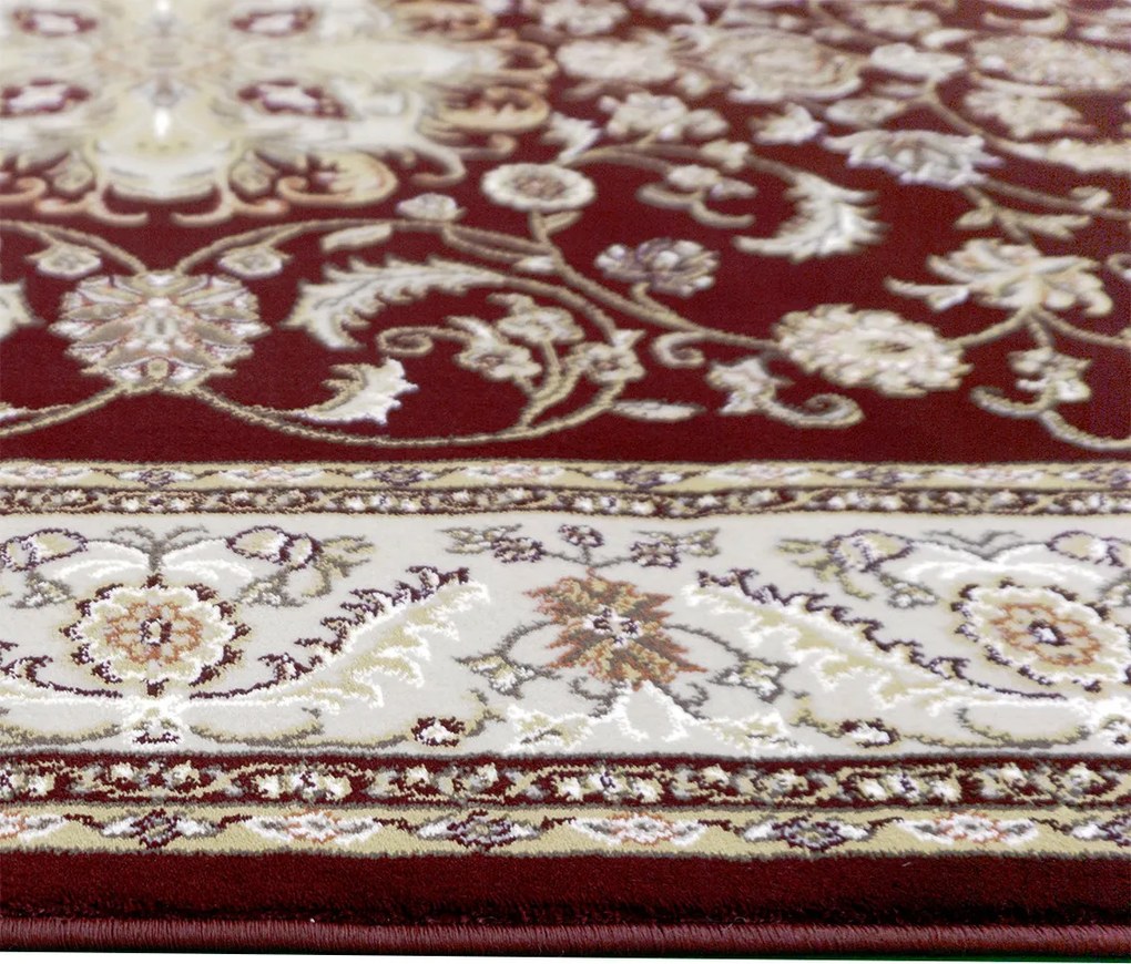 BE Koberec Shahrazad 4800 RED - červený béžový obdélníkový Rozměr: 60x100 cm