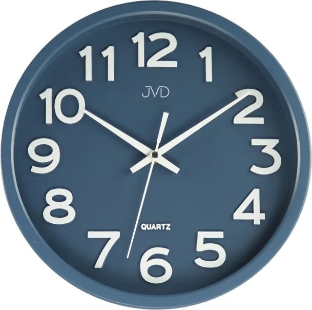 Plastové pastelové tiché netikající nástěnné dětské hodiny JVD HX2413.1