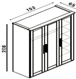 TEXPOL Skříň UNI3 DDD BUK