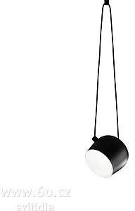 Flos F0090030 Aim, černé závěsné svítidlo pro připojení do stropní rozety, 16W LED 2700K, prům. 24,3cm