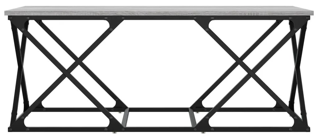 Konferenční stolek šedý sonoma 100x49x40 cm kompozitní dřevo - Default Title