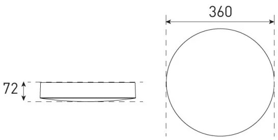 LED Stmívatelné stropní svítidlo VARIO LUMO LED/13/18W/230V pr. 36 cm IP44 bílá