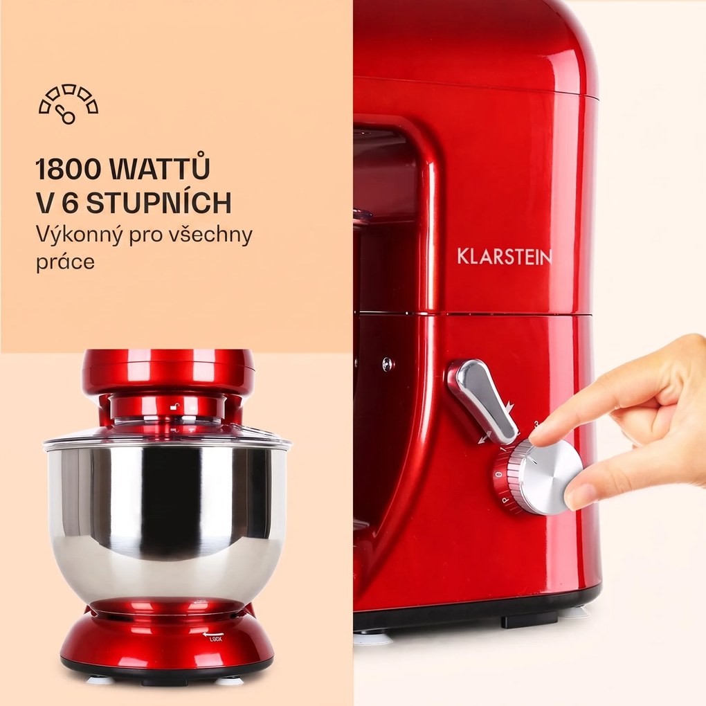 Klarstein Bella, kuchyňský robot, 1800 W, 2,7 HP, 5 l