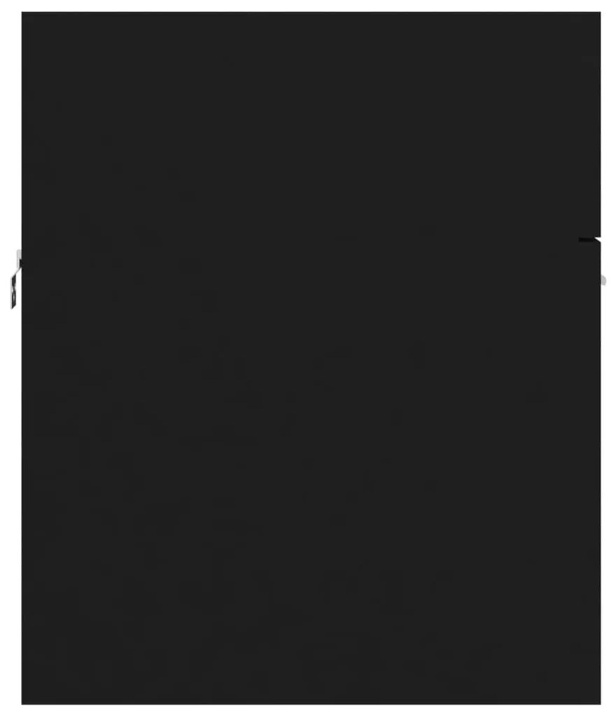 Skříňka pod umyvadlo černá 80 x 38,5 x 46 cm dřevotříska - Default Title