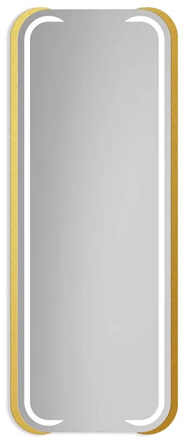 Zrcadlo Mezos Gold LED Rozměr: 50 x 80 cm