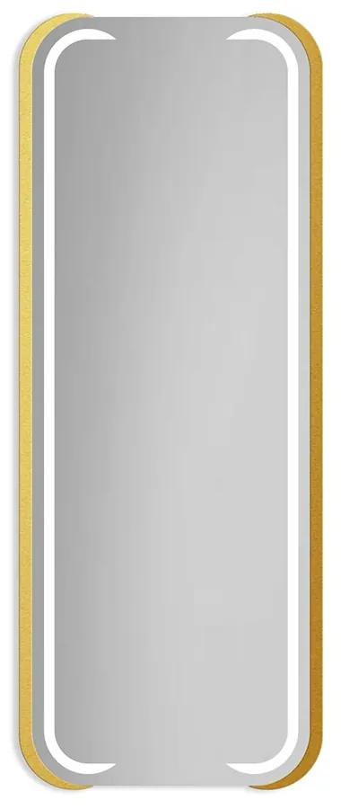 Zrcadlo Mezos Gold LED Rozměr: 55 x 120 cm