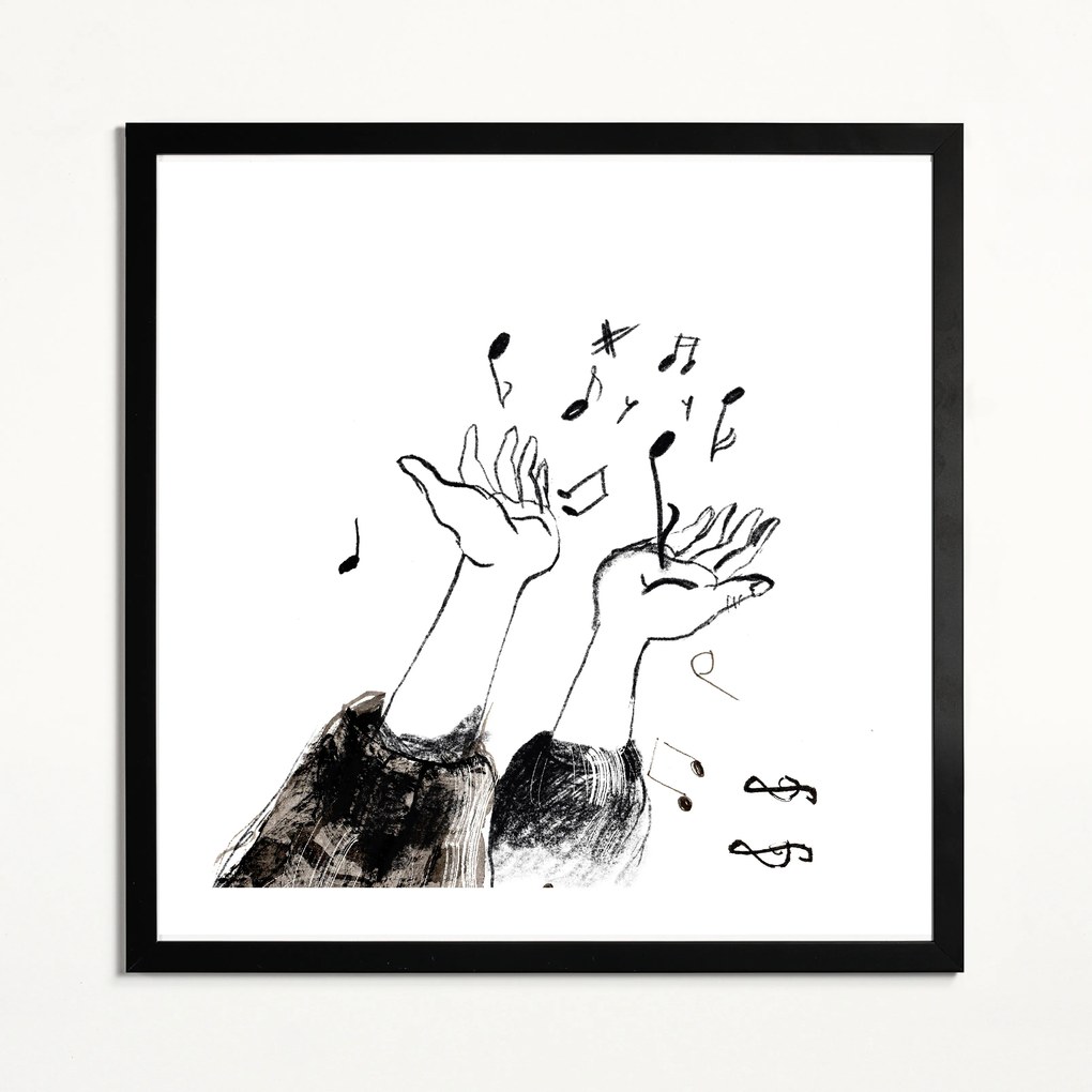Petra Lemonnier | Melodie Rám: Dubový, Velikost: 50 x 50 cm