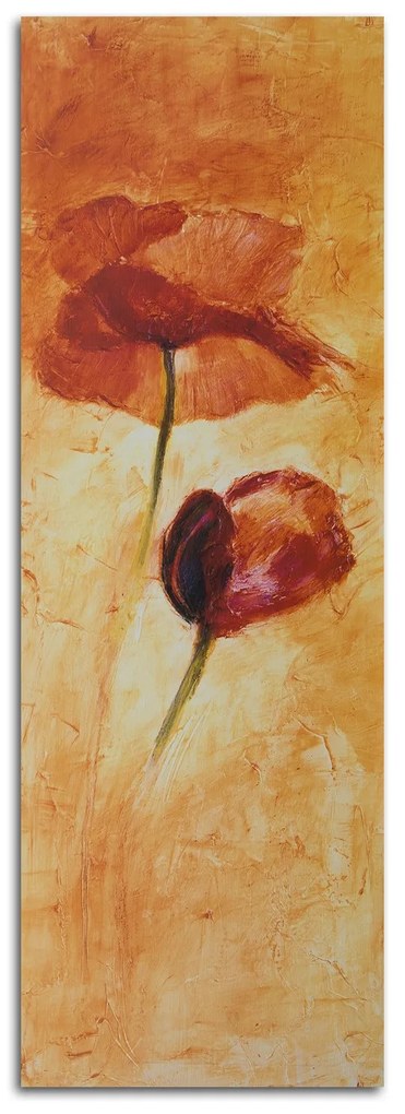 Gario Obraz na plátně Dva květy máku Rozměry: 30 x 90 cm