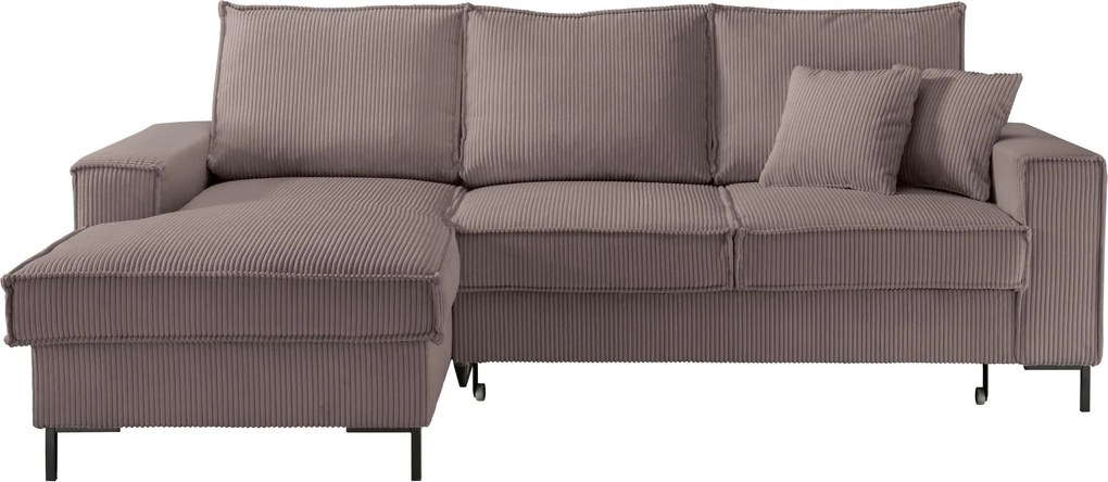XXXLutz ROHOVÁ SEDAČKA, textil, šedavě hnědá P & B - Sedací soupravy - 002310021704