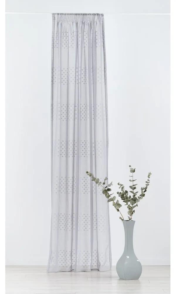 Šedá záclona 140x260 cm Aurea – Mendola Fabrics