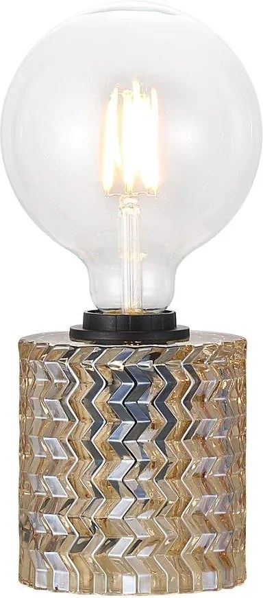 Křišťálová stolní lampa Nordlux Hollywood | Ø 10,8 cm, jantarová |46645027