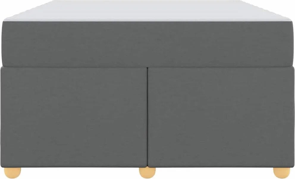 Rám postele s matrací Tmavě šedá 120 x 190 cm textil 3399343