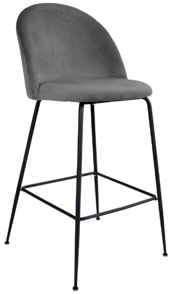 Lausanne barová židle šedá / černá