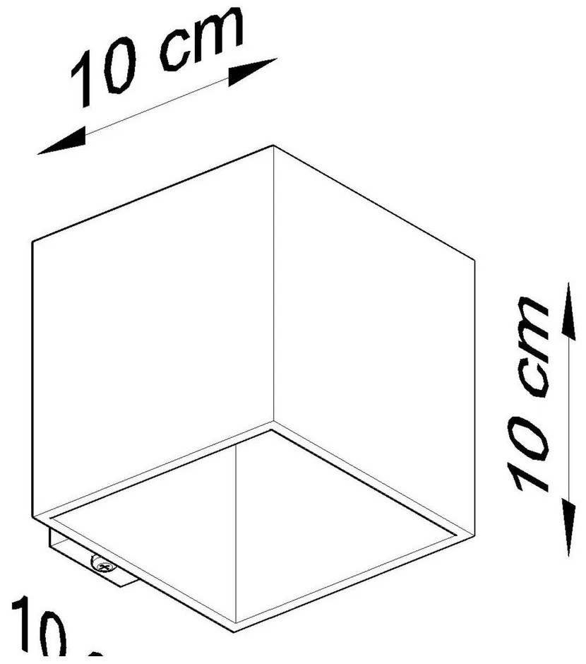 Bílé nástěnné svítidlo Sollux Geo