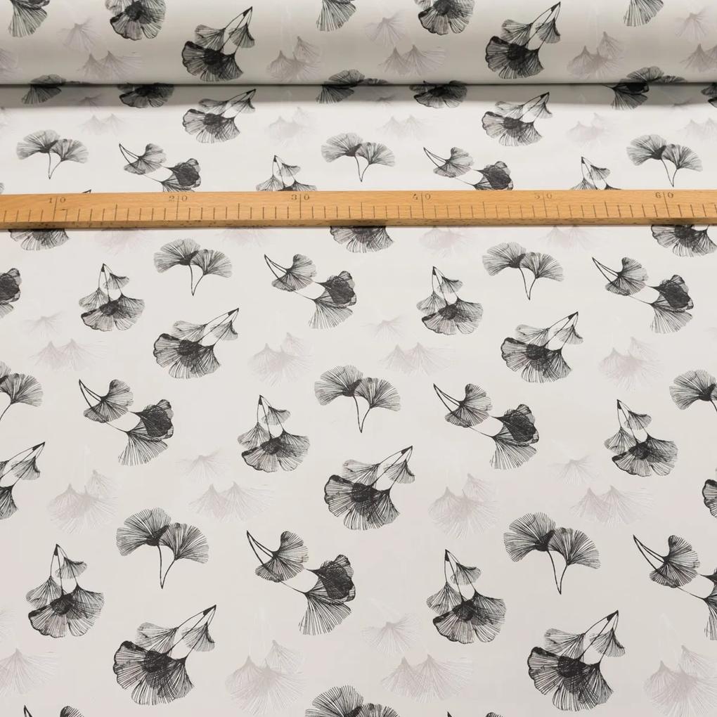 Ergis ubrus PVC s textilním podkladem 7744030 šedé ginko, š.140cm (metráž)