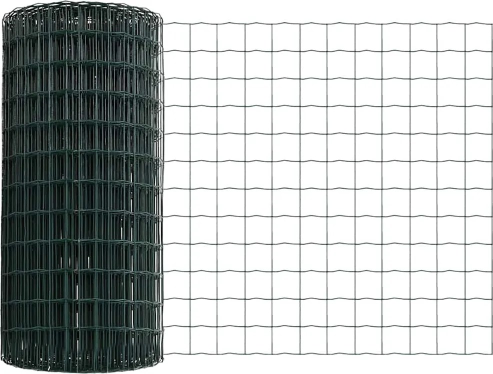 Evropský plot se hroty 10 x 0,8 m Ocel potažená PVC Zelená 3350538