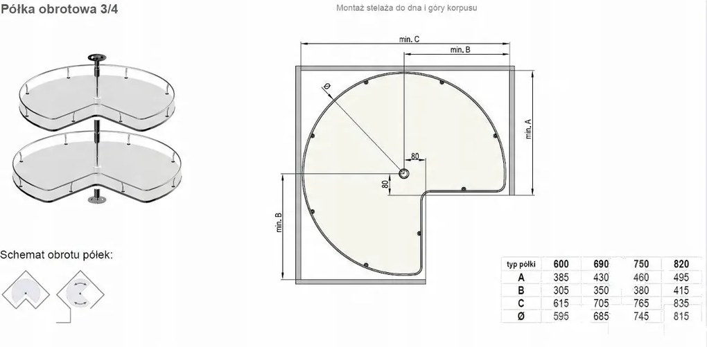 Rejs Maxima Evo II Silva Otočná police fi750 chrom/bílá WE08.5508.43.374