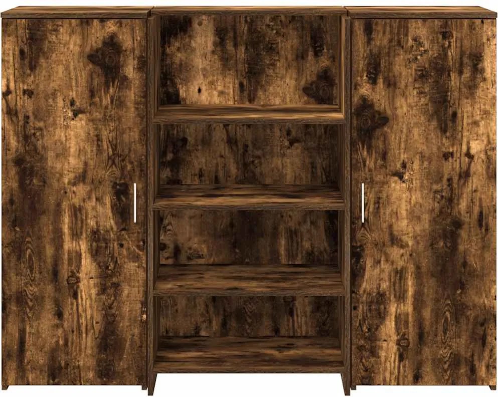 Recepční stůl kouřový dub 135x50x103,5 cm kompozitní dřevo 3324191
