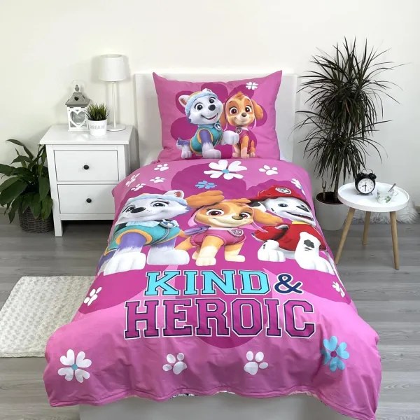 Jerry Fabrics Povlečení Paw Patrol PP 475 Heroic 140x200, 70x90 cm