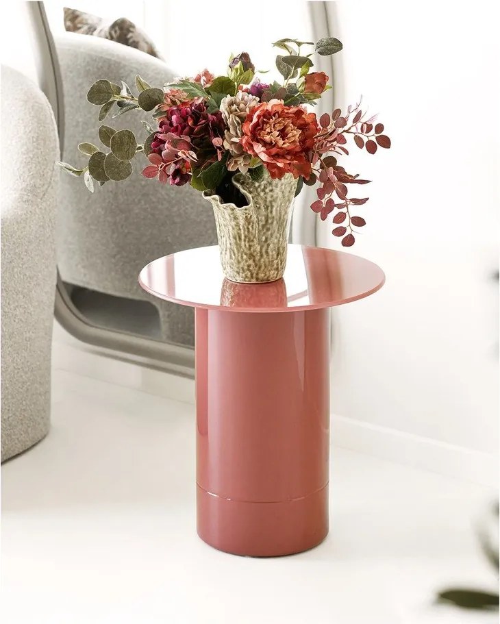 Skleněný kulatý odkládací stolek ø 45 cm Florens – House Nordic