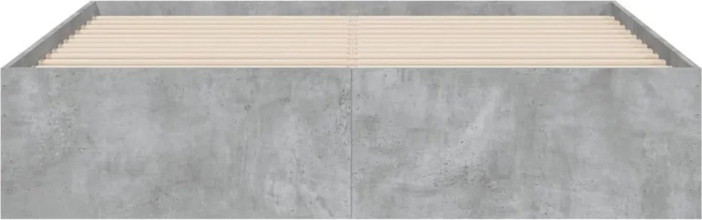 Rám postele se zásuvkami betonově šedý 140 x 200 cm kompozit 3207276