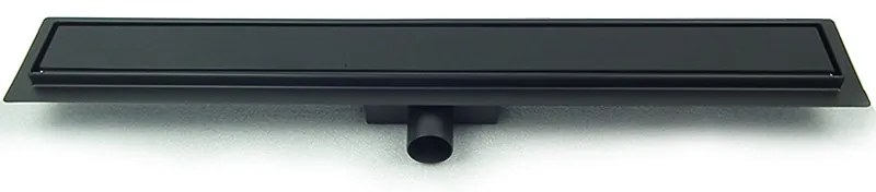 BPS-koupelny Sprchový odtokový žlab 2in1 DL01 GLASS HYD-2662 90 cm, černý