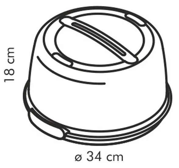 TESCOMA Chladicí podnos s poklopem DELÍCIA ø 34 cm
