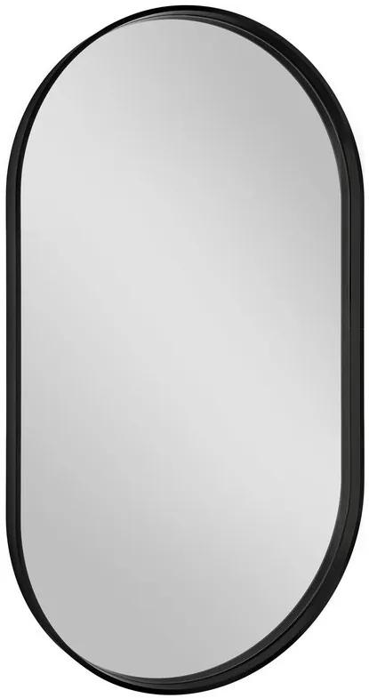 Sapho AVONA oválné zrcadlo v rámu 40x70cm, černá mat - AV400
