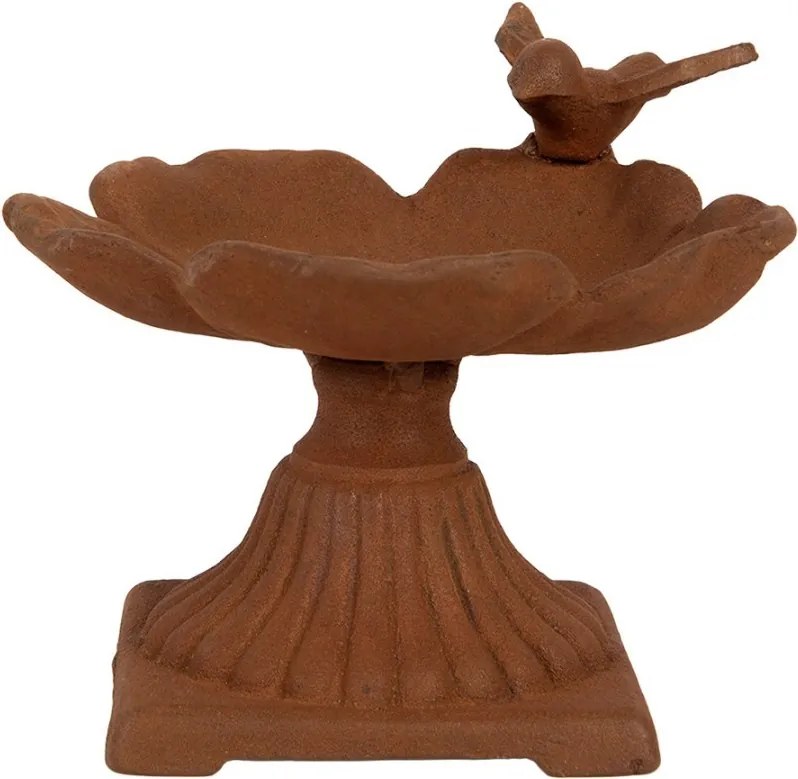 Rustikální rezavé krmítko pro ptáčky - 17* Ø 11*13 cm