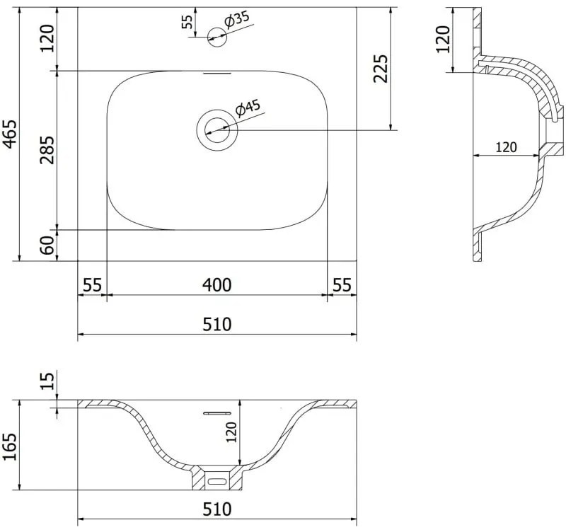 Mexen Orio, koupelnová skříňka 50 cm s umyvadlem Vela, 1 zásuvka, bílá lesklá, 91A10-05023-1-BF00-W23M00