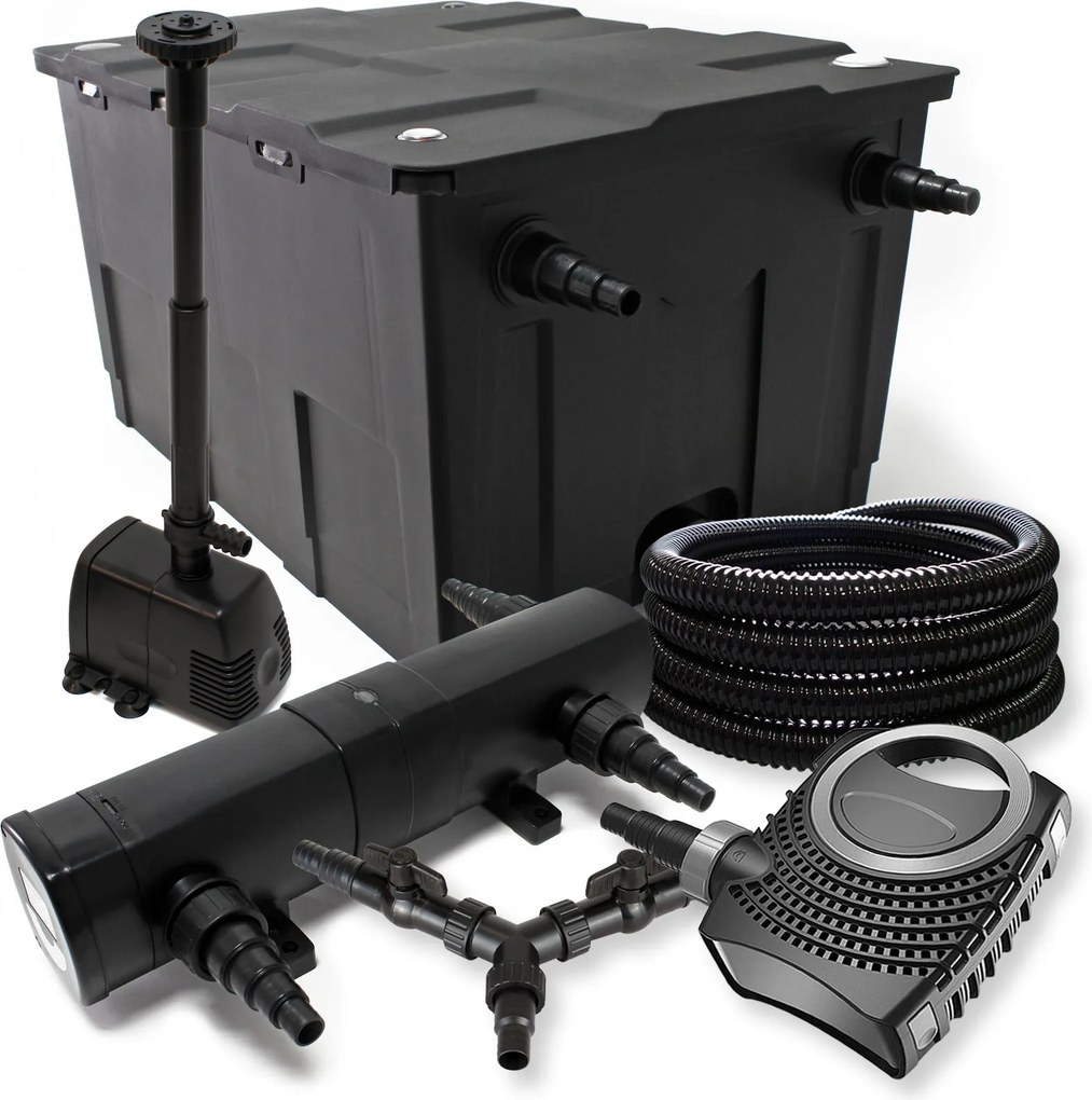 Sada jezírkové filtrace SunSun CBF-550 / CTF-8000 – 60000 L, 8000 l/h, 70 W (55365)