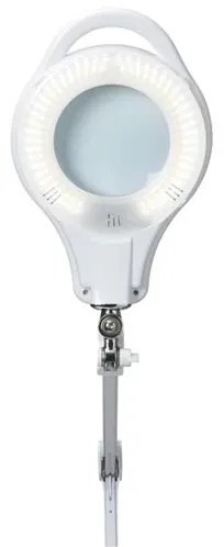 LED Stmívatelná stolní lampa s lupou LED/10W/230V bílá