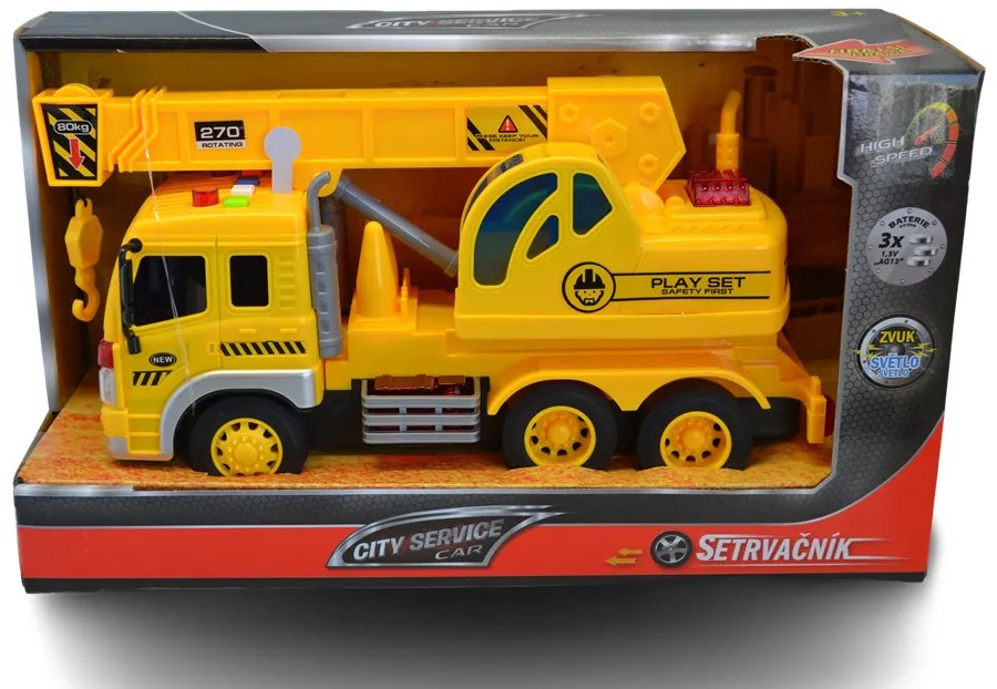 CITY SERVICE CAR - 1:16 Nákladní auto - Jeřáb