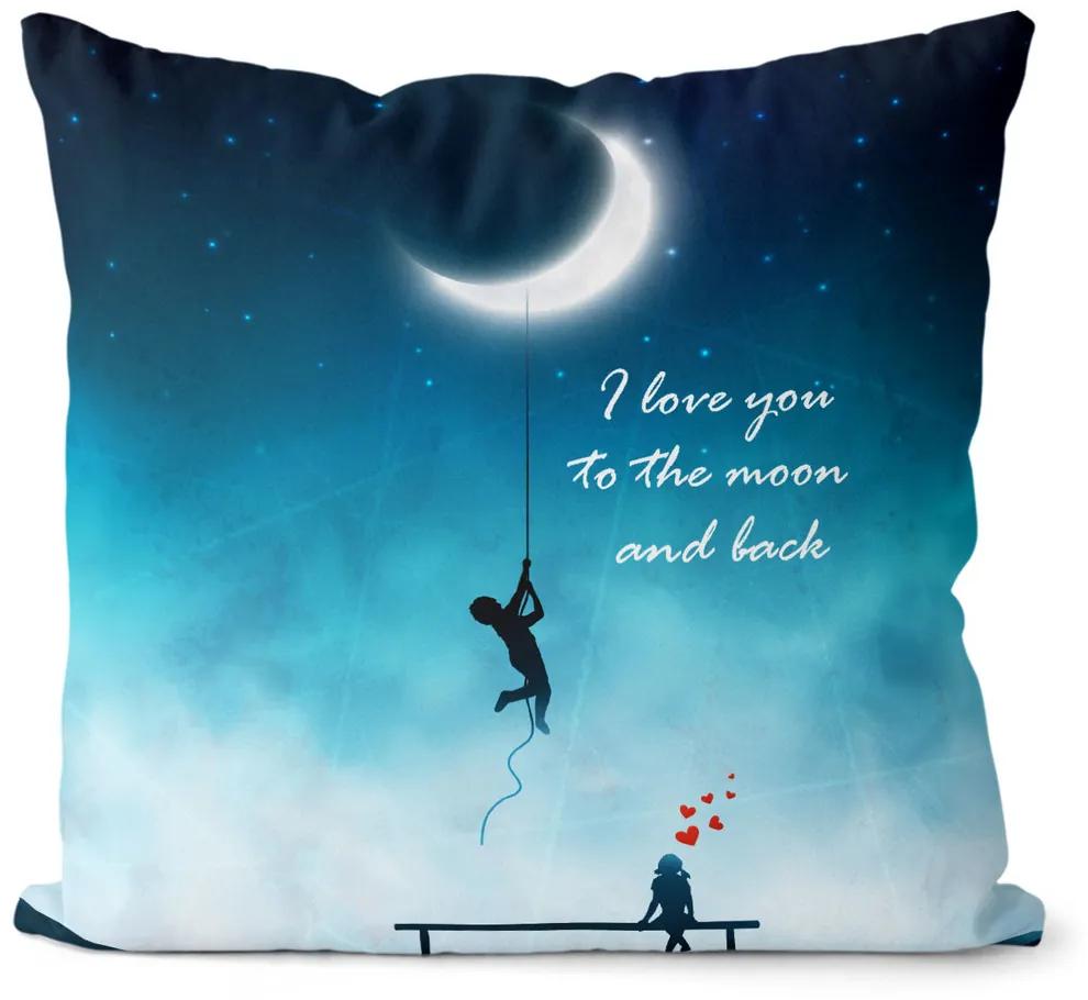 Polštář Love Moon (Velikost: 55 x 55 cm)