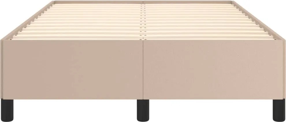 Rám postele bez matrace cappuccino 120x190 cm umělá kůže 3269650
