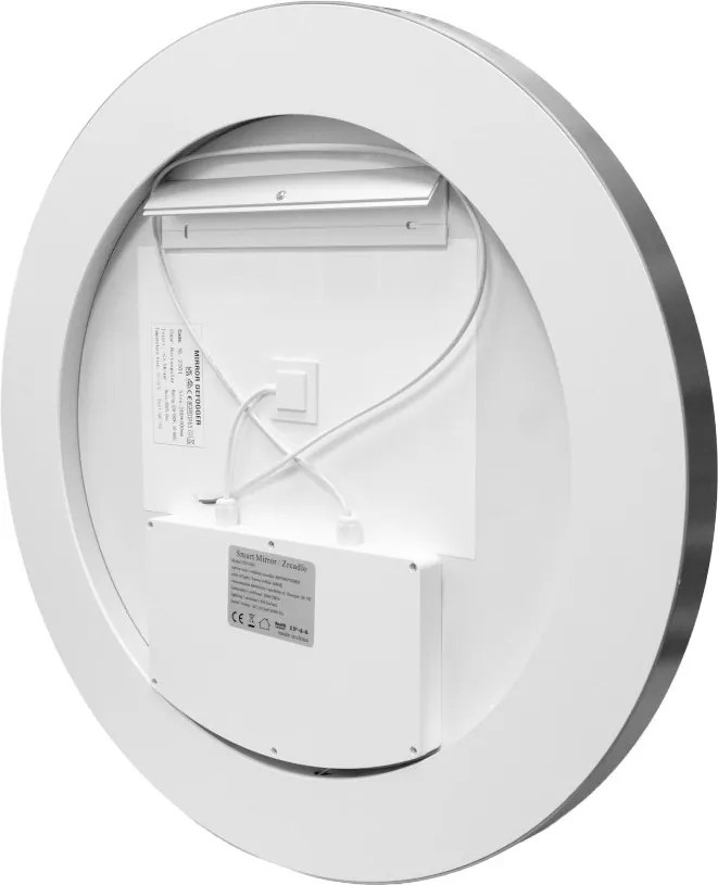 Mereo, Mereo Zrcadlo kulaté pr. 800 mm, LED osvětlení, pískované mezikruží, MER-CN168S