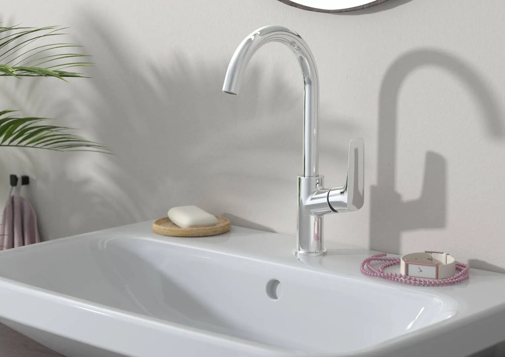 Hansgrohe Logis, umyvadlová baterie s výpustí, chromová, 71130000
