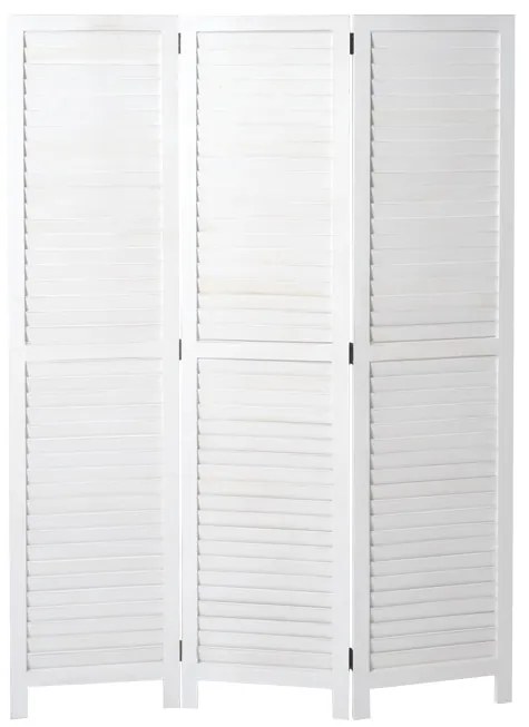 Paraván Shabby vintage C30 - 170 x 120 cm - Bílá