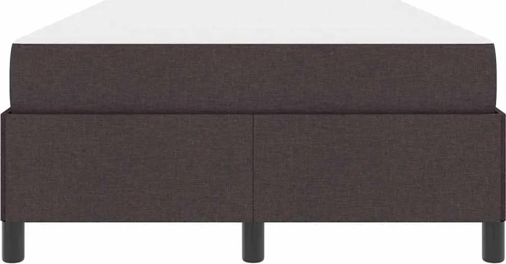 Postel s boxspringem Tmavě hnědá 120 x 200 cm textil 3398853