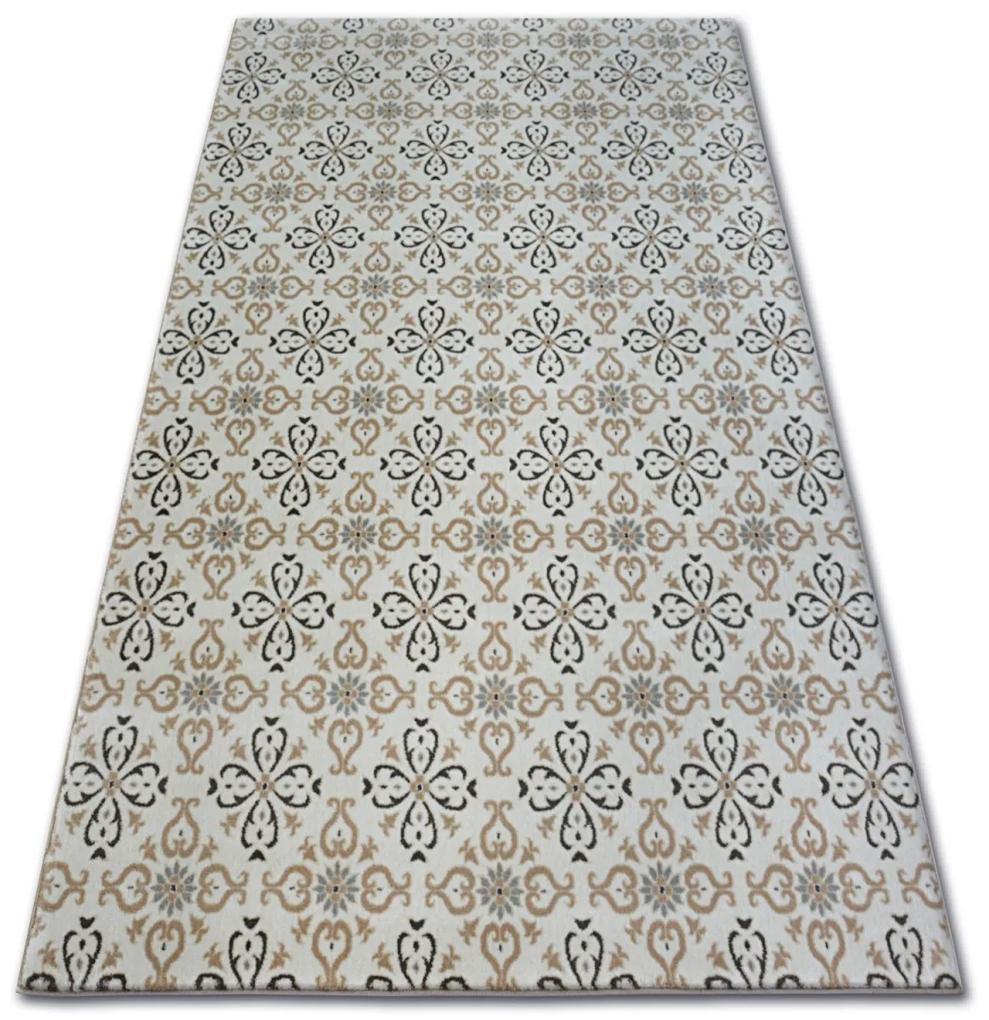 Kusový koberec ARGENT - W4949 květiny krémový