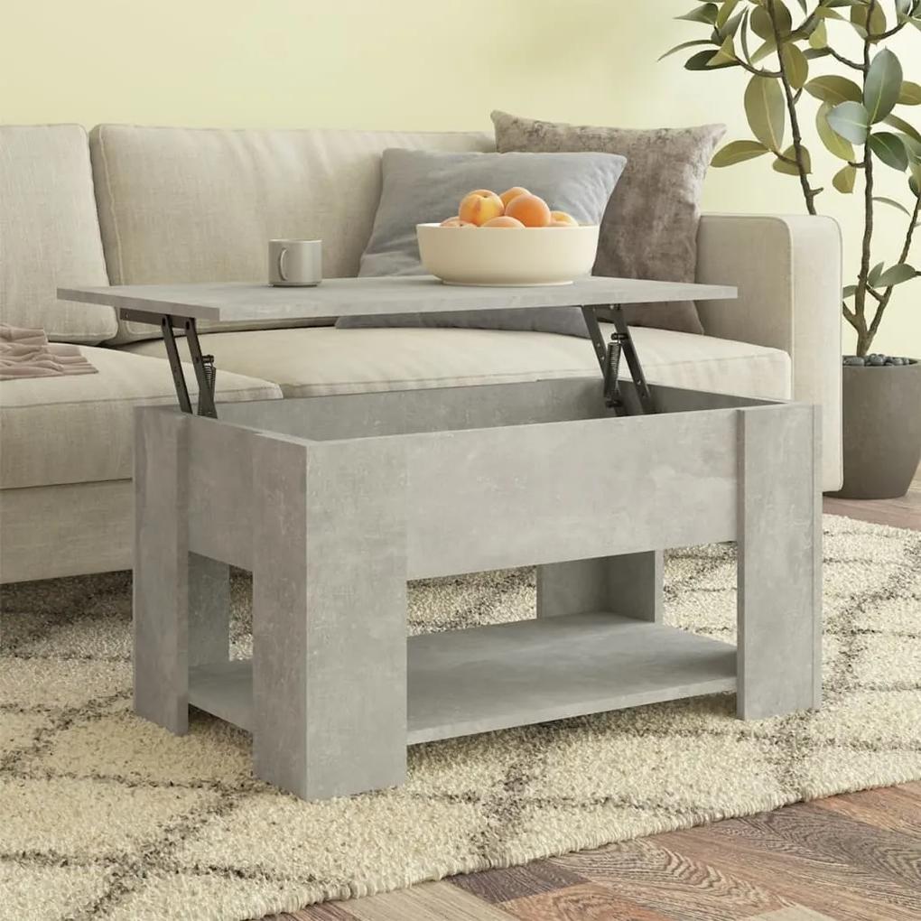vidaXL Konferenční stolek 79 x 49 x 41 cm kompozitní dřevo [809711] Barva: Betonová šedá