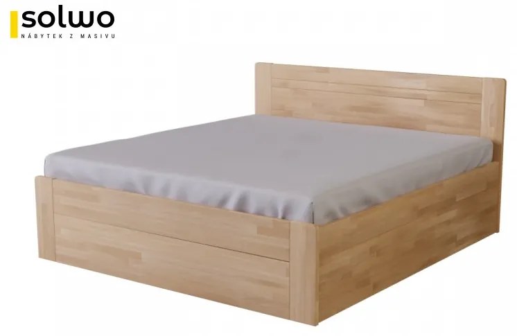 Solwo Design Postel ALEXIA BOX (BUK, DUB) Materiál: Buk cink, Povrchová úprava: Olej, Specifikace: 120x200