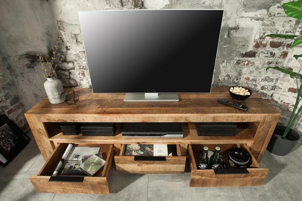 TV stolek THOR Dekorhome Přírodní dřevo
