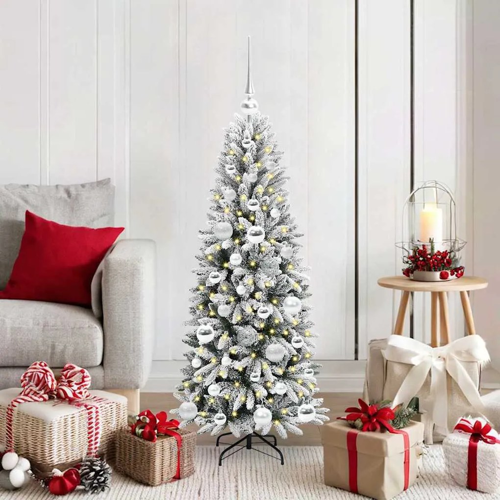 Umělý vánoční stromeček Bílá 120 cm PVC, plast, ocel a PE 3396026