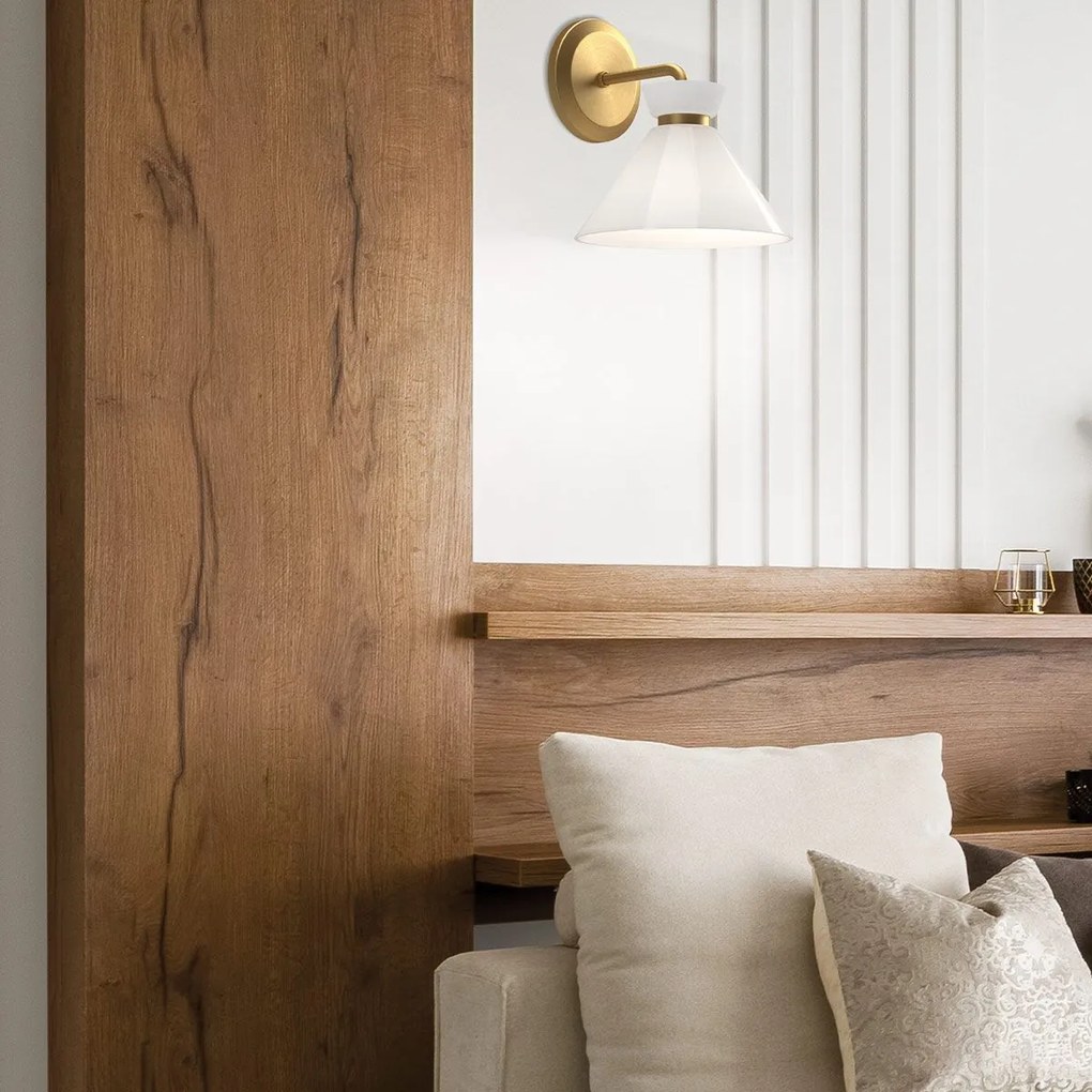 Elstead HALSTON 1WB-GD designové nástěnné světlo 1xE27