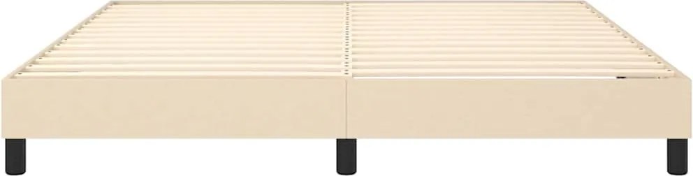 Rám postele s boxspringem krémový 180 x 200 cm textil 3120537
