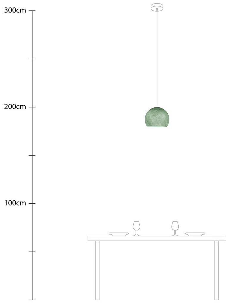 creative cables Závěsná lampa se stínidlem kupole z PE vlákna, polyester Barva: písková, Průměr: M - Ø 35 Cm