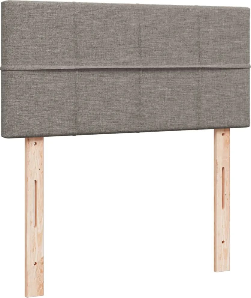 Box spring postel s matrací taupe 100 x 200 cm textil 3288103