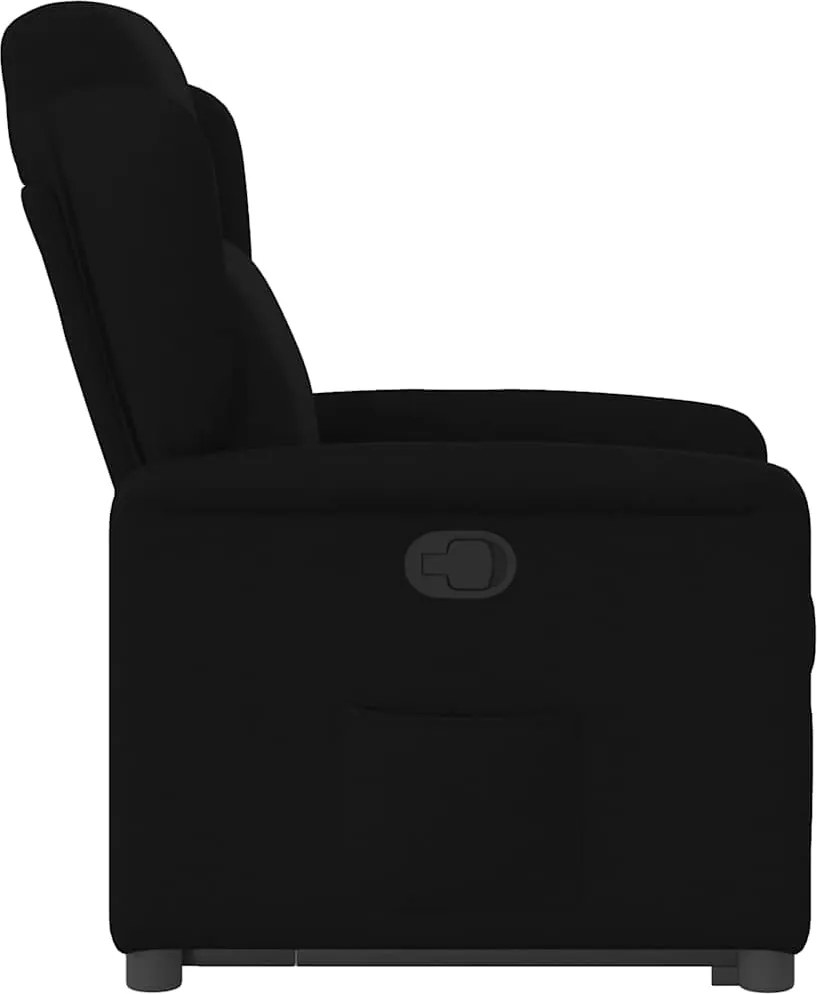 Zvedací polohovací křeslo černé textil 3303136